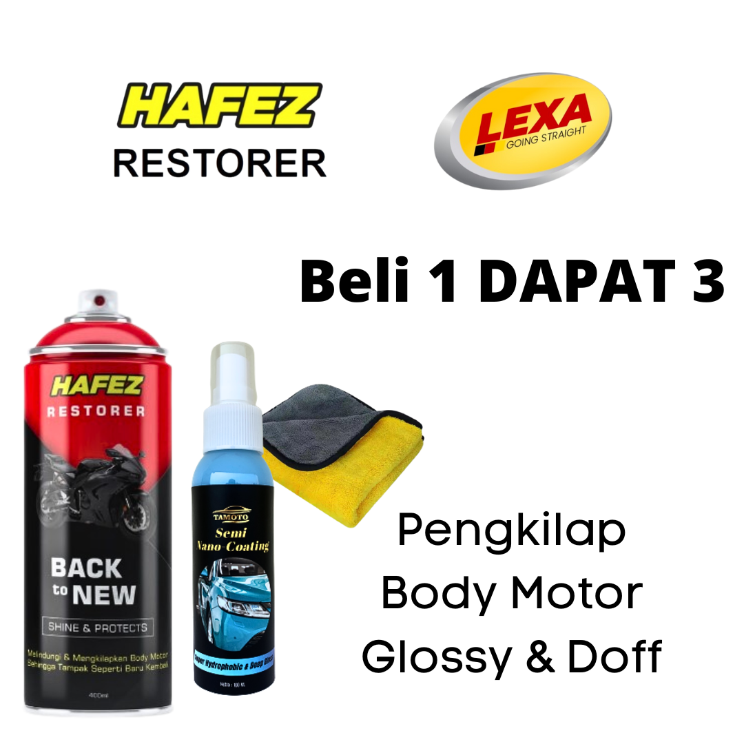 HAFEZ Restorer - Penghitam Bodi / Pengkilap Body Motor / Mobil Doff dan ...