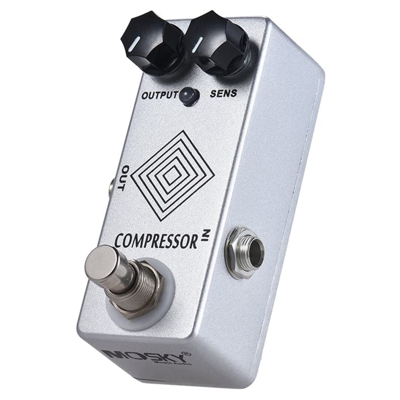 MOSKY Electric Guitar Dynamic Compressor Guitar Effect Pedal Full Metal ...