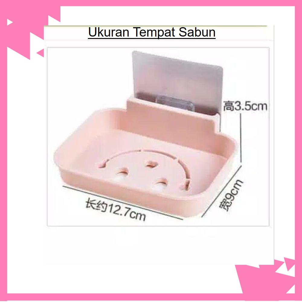 Tempat sabun Model baru Tanpa Paku Model Kotak Smile / Tempat sabun ...