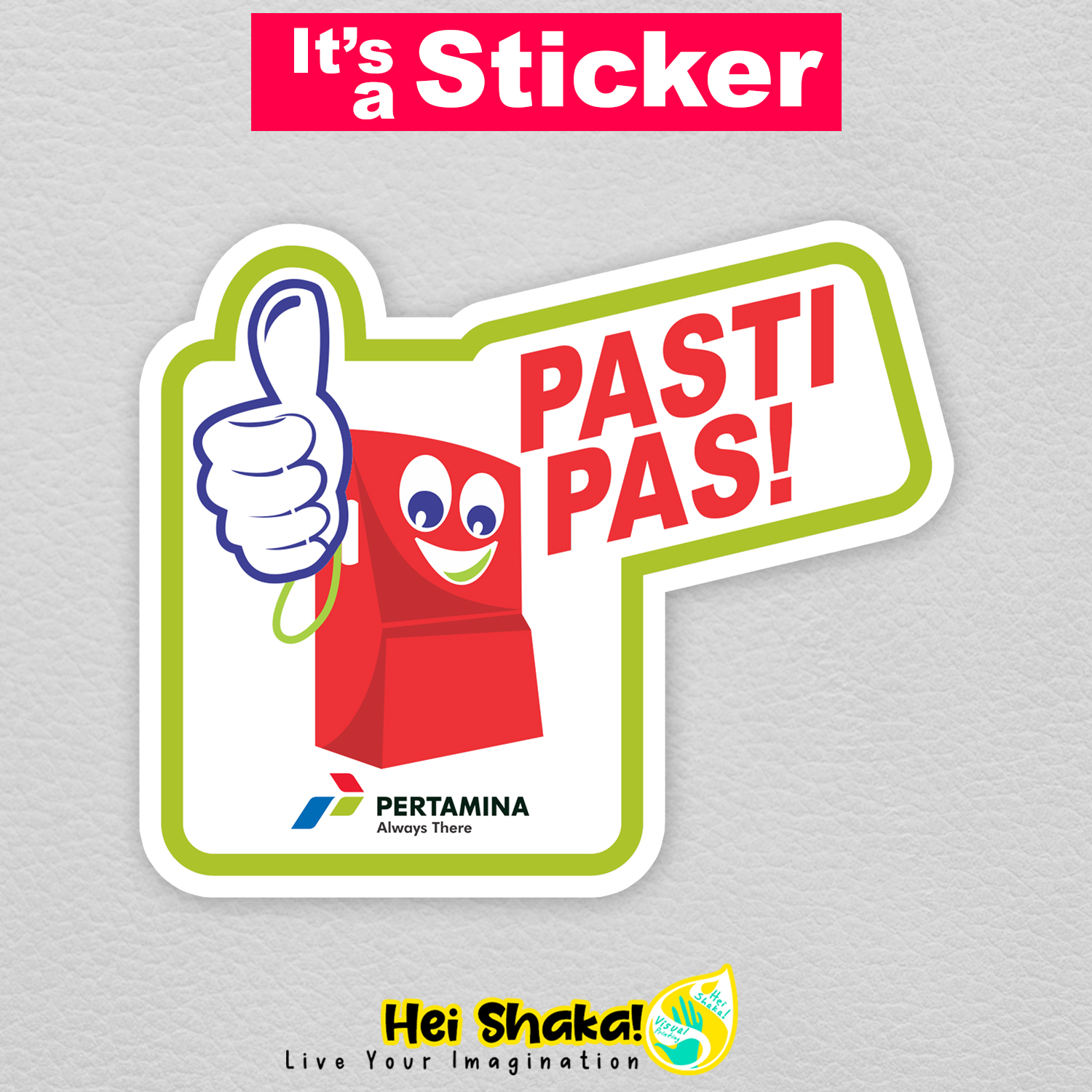 Heishaka Stiker Pertamina Pasti Pas Sticker Vinyl Anti Air | Lazada ...