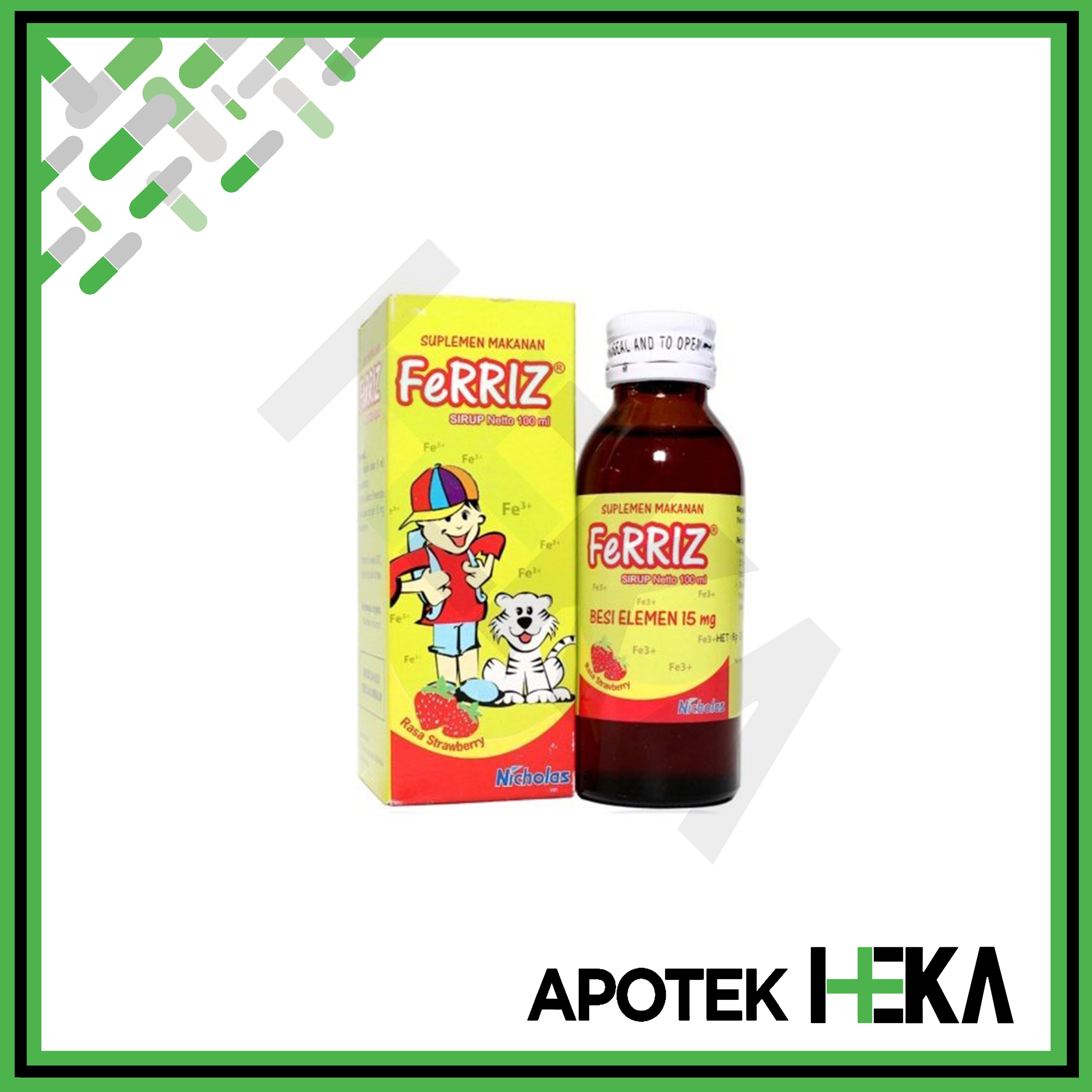 Ferriz Syrup 100 ml - Sirup Suplemen Zat Besi Anak | Lazada Indonesia