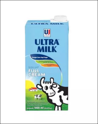 Ultra Milk UHT full cream 1 liter | Lazada Indonesia