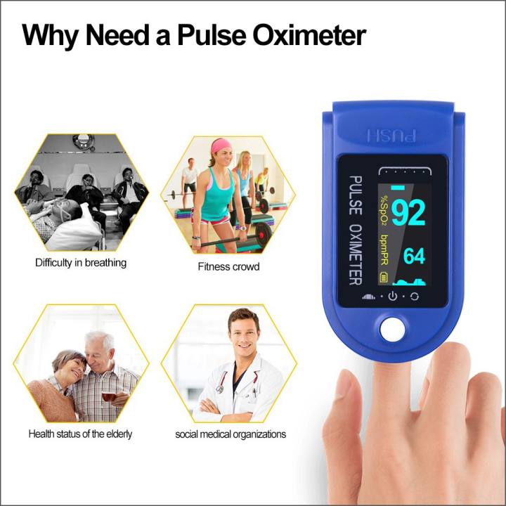 เครื่องวัดออกซิเจนในเลือดวัดออกซิเจนปลายนิ้ว Pulse เป็น Oxime เกรด-Ter ...