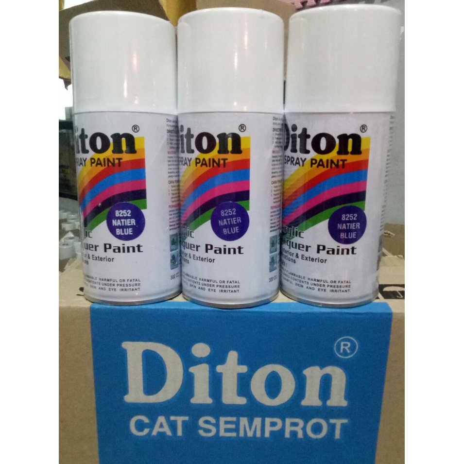 Diton Natier Blue 8252 Pilox 300ml Warna Biru Ungu Muda Metalik ...