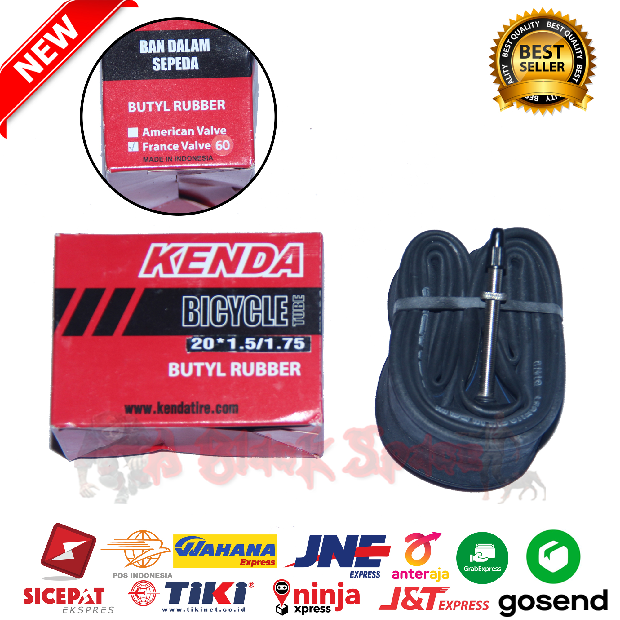 Ban Dalam KENDA ukuran 20 x 1.5-1.75 Ban dalam sepeda Lipat Seli ...