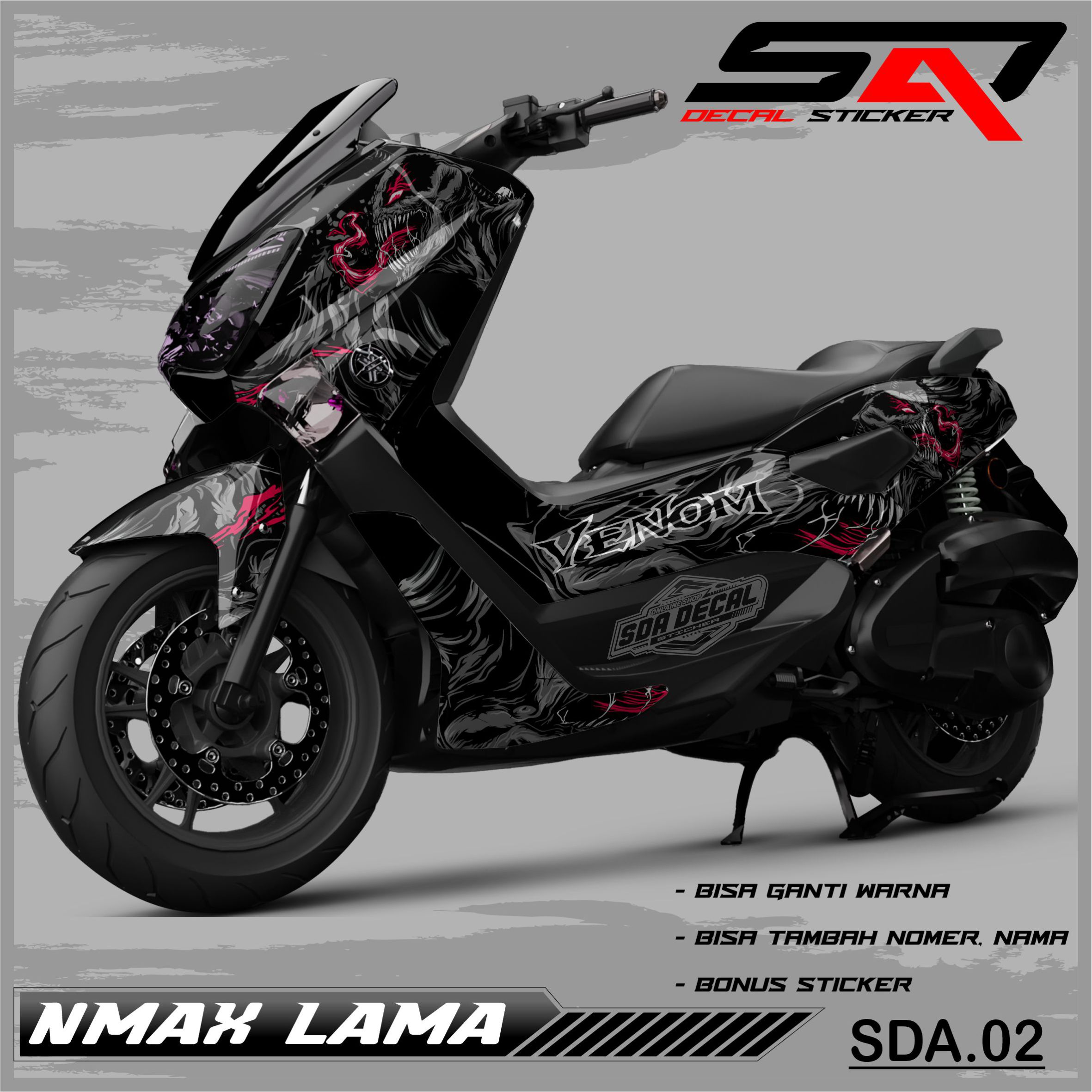 Decal Sticker Custoom Full Body NMAX Lama 2016-2019 Decal Variasi Motor ...
