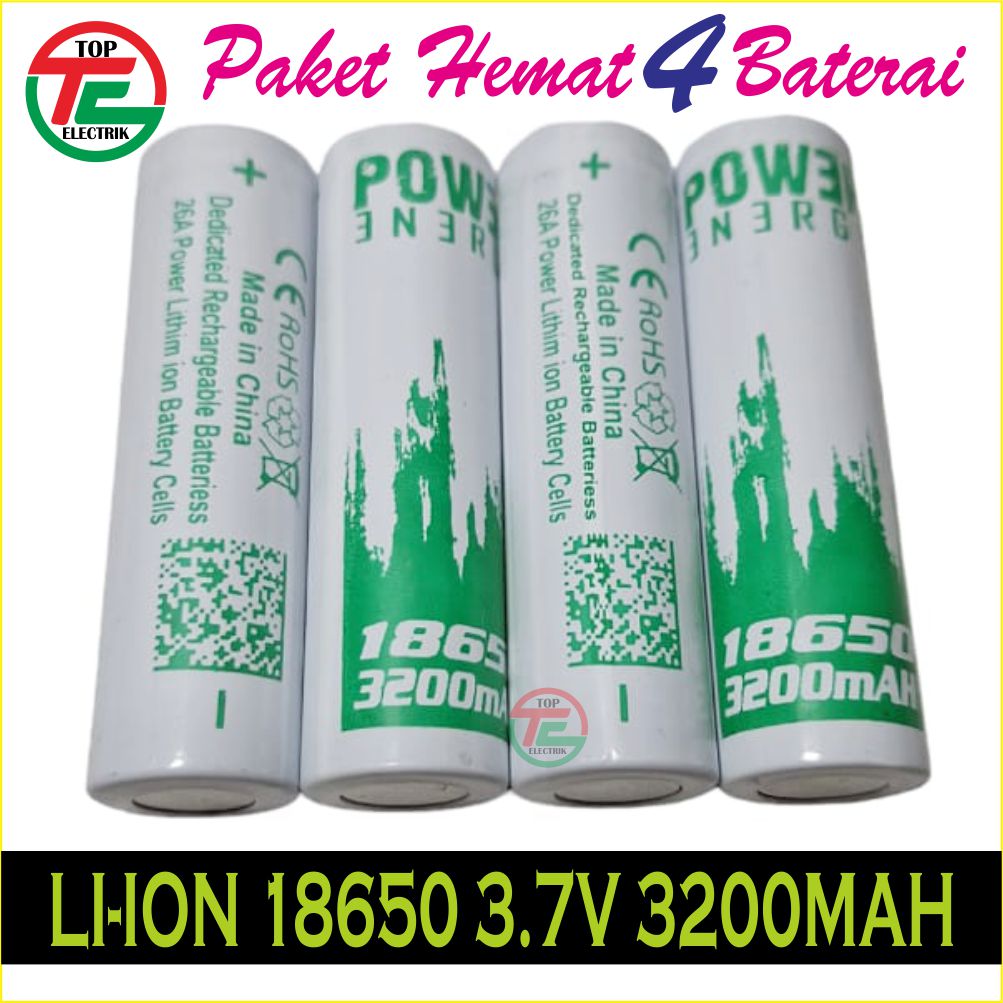 Baterai/Batre/Battery Charger POWER Type Lithium 18650 Li-ion 3.7V ...