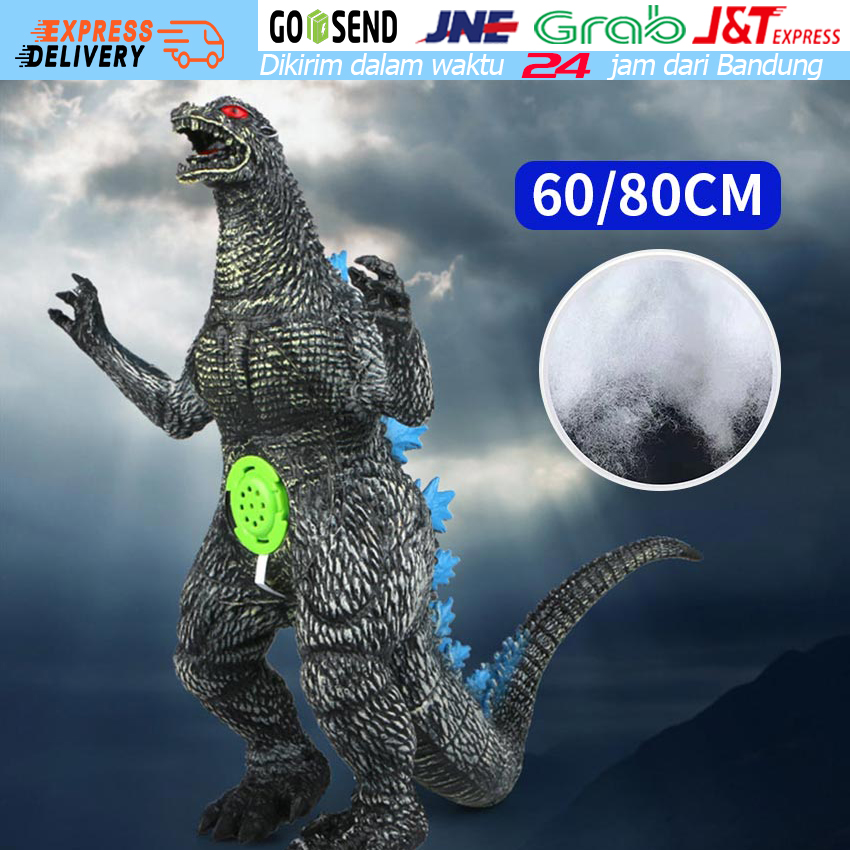 60/80Cm Mainan Godzilla Besar Murah Karet Godzilla Action Figure ...