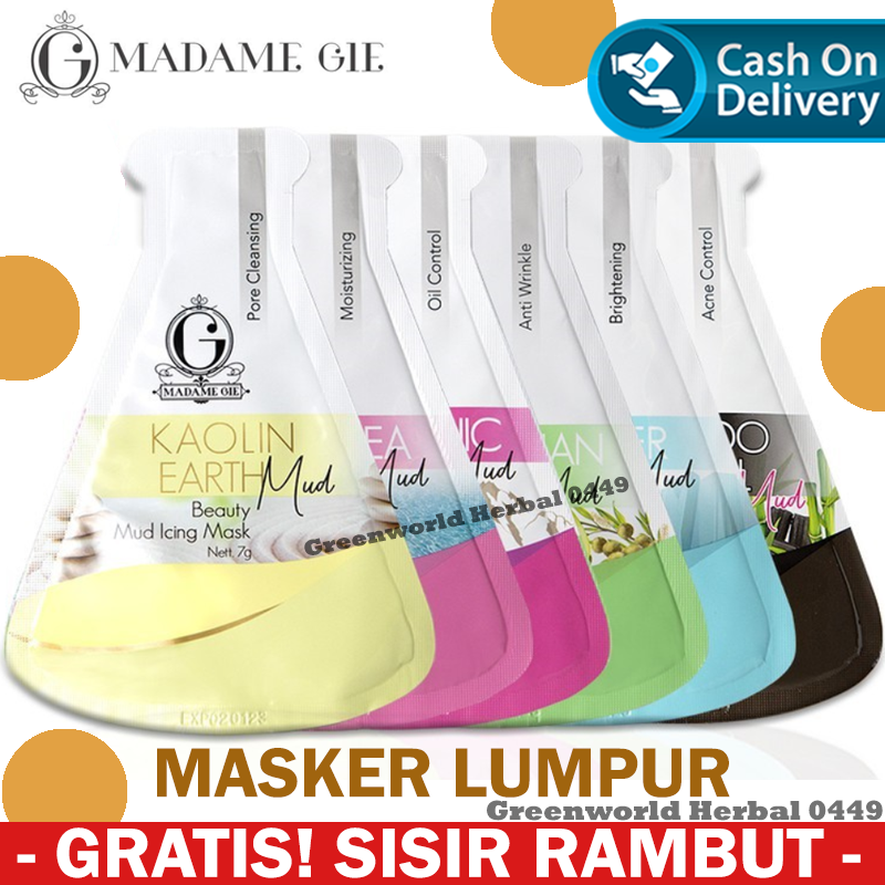 Madame Gie Mud Icing Mask - Original - Masker Wajah - Masker Lumpur ...