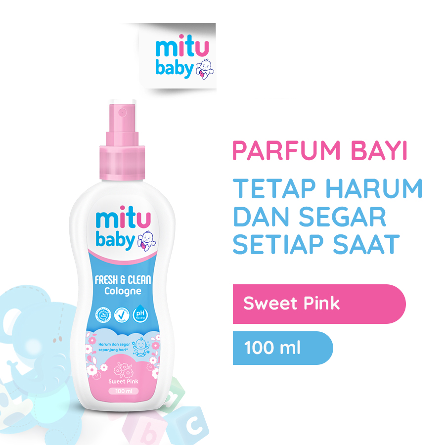 Mitu Baby Cologne Spray Fresh & Clean Sweet Pink 100 ml- Parfum Bayi - Minyak Wangi Bayi- Harum ...