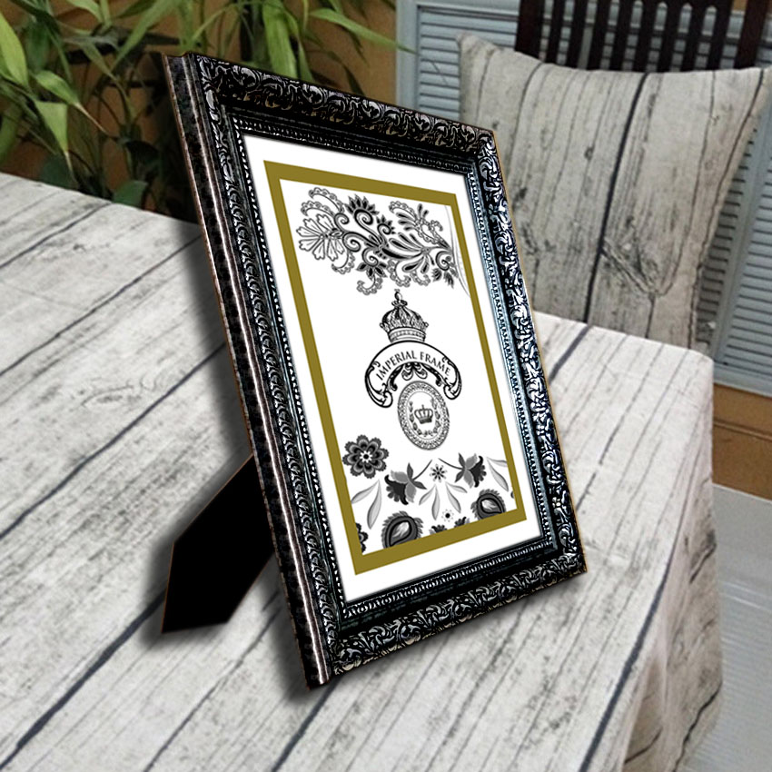 Bingkai Figura Frame Foto 14R (25X35 CM) UKIR M21 Gold/coklat/silver ...