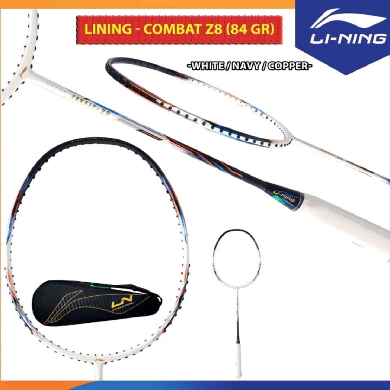 Raket Badminton Lining Combat Z8 84Gr Raket Lining Combat Z8 | Lazada ...