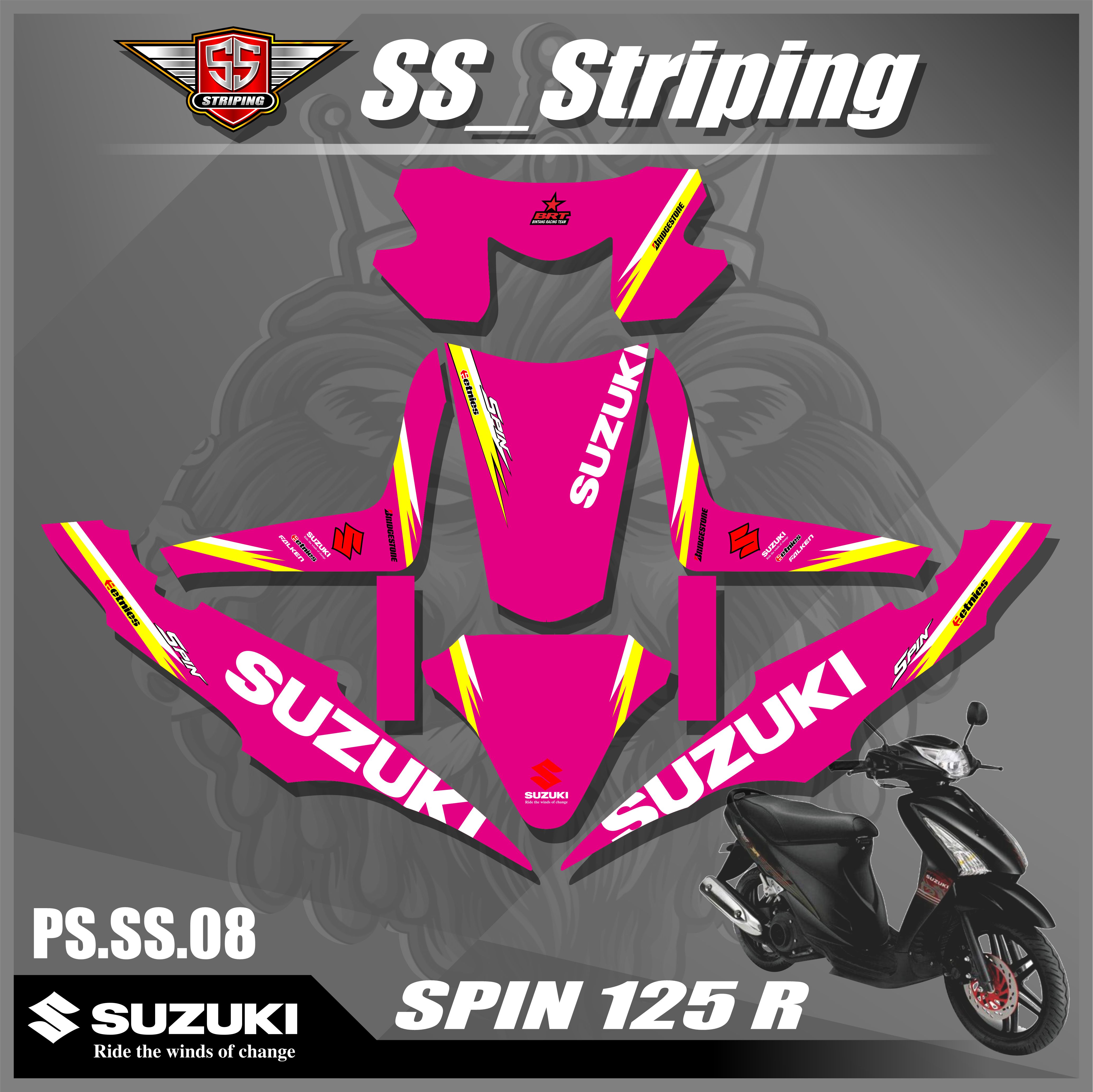 Decal Sticker Full Body Spin 125 R - Stiker Full Body Spin 125 R. PS.SS ...