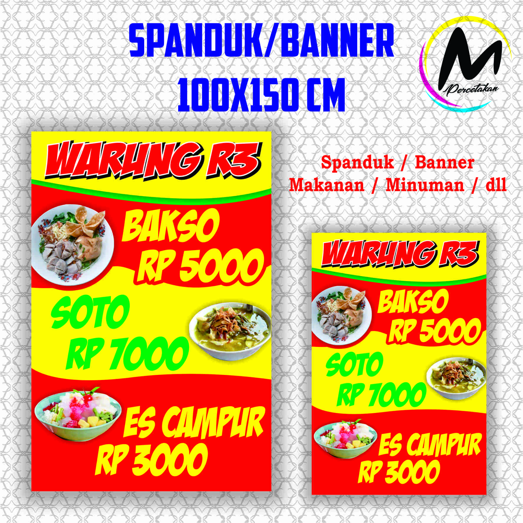 Banner Makanan Spanduk Warung / Toko - 100x150 | Lazada Indonesia