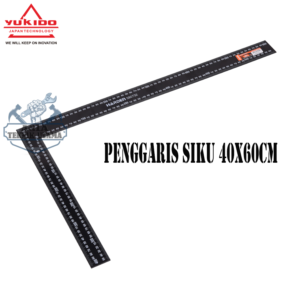 Promo Penggaris Besi Siku L Tebal Panjang 60-40 CM Penggaris Tukang ...