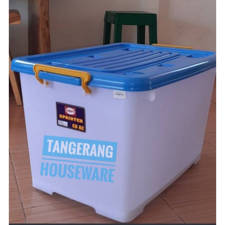 Shinpo Container Box CB 82 Liter Roda SIP 146 Sprinter | Lazada Indonesia