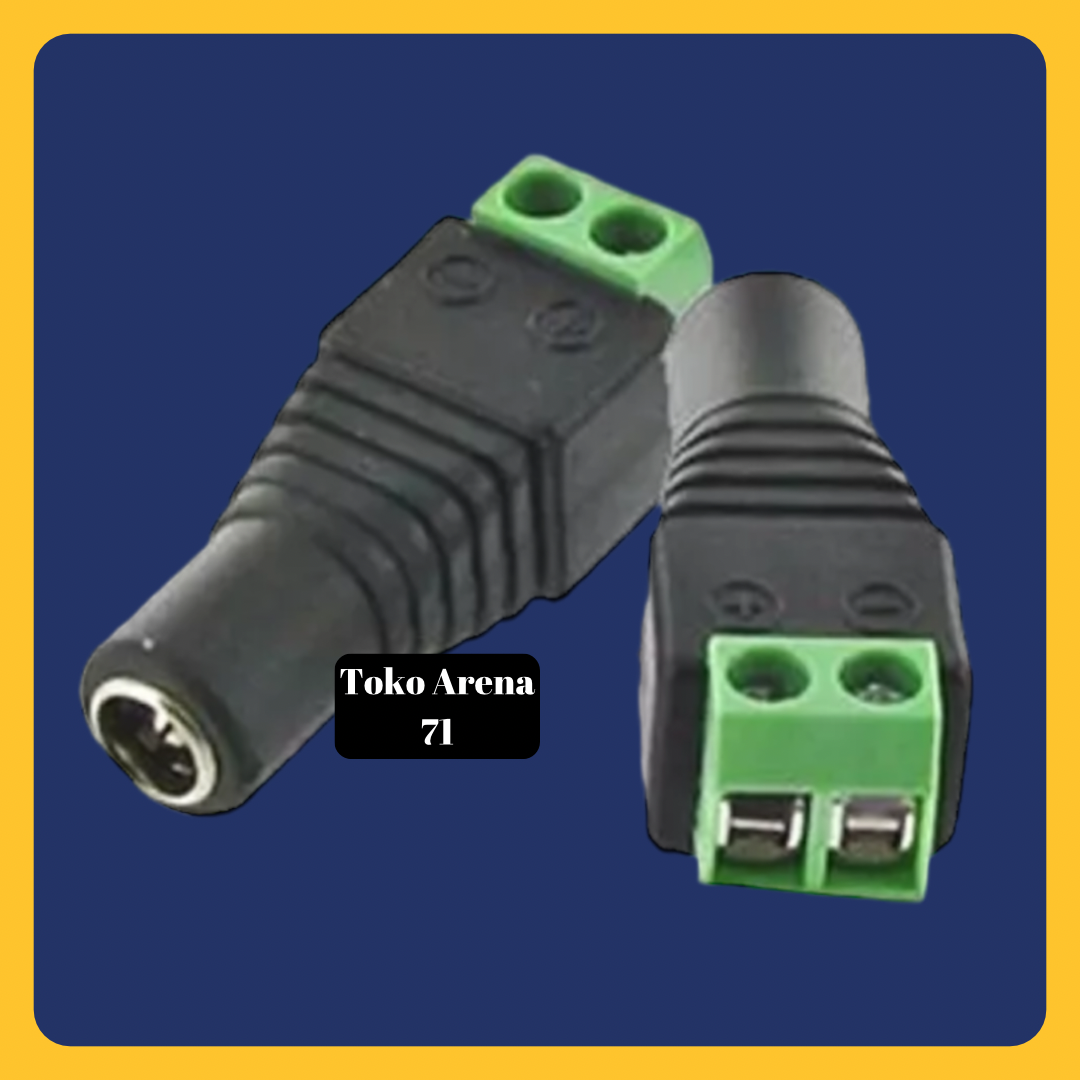 Konektor connector jack jek DC adaptor cctv baut male & female | Lazada ...