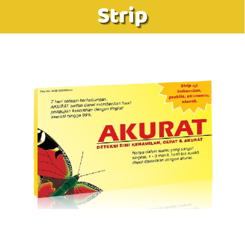 Akurat Test Pack Strip Uji Kehamilan Praktis Ekonomis | Lazada Indonesia