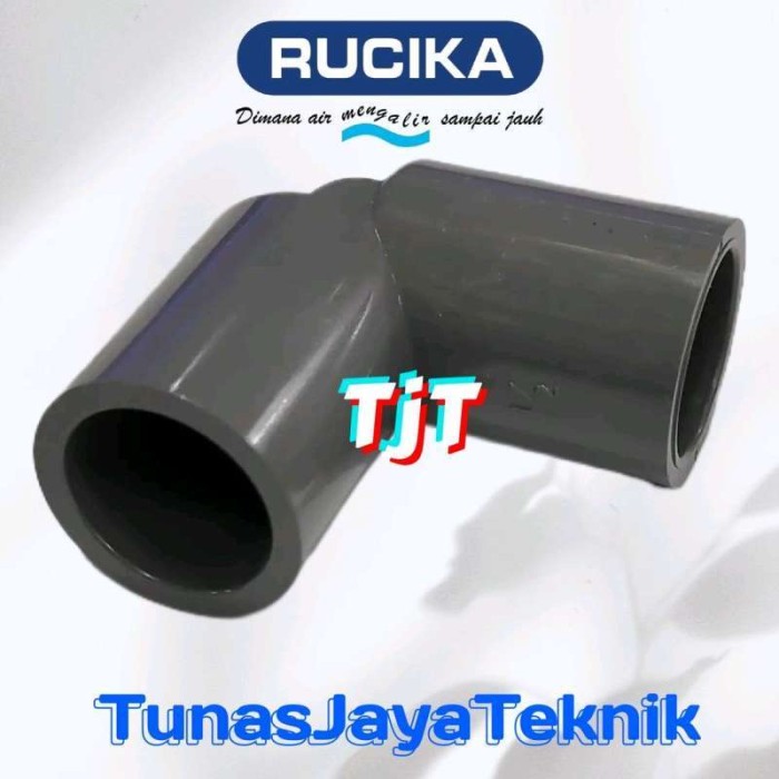 Knee AW Rucika / sambungan elbow pipa pvc (0,5 inch - 1 inch) | Lazada ...