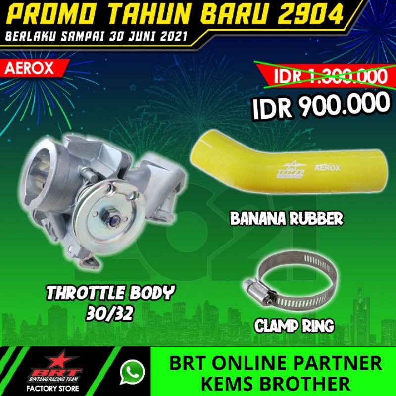 TB BRT THROTTLE BODY VELOCITY AEROX 30MM-36MM | Lazada Indonesia