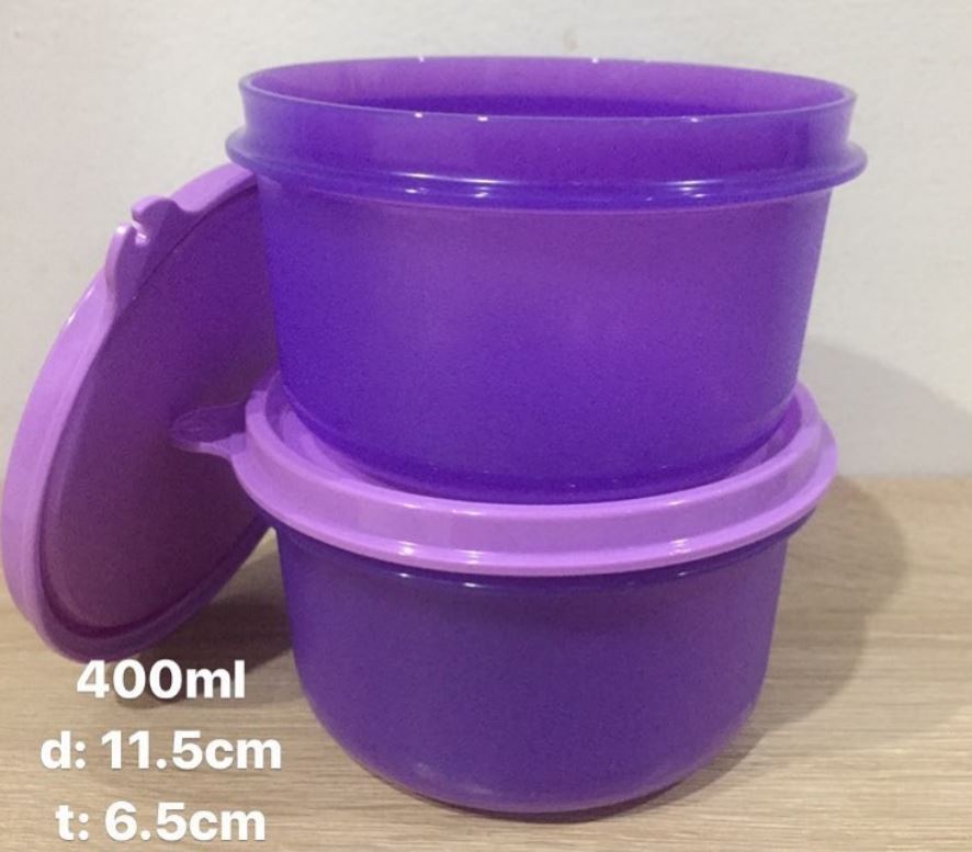 SOUP BOWL UNGU TUPPERWARE - 2PCS | Lazada Indonesia