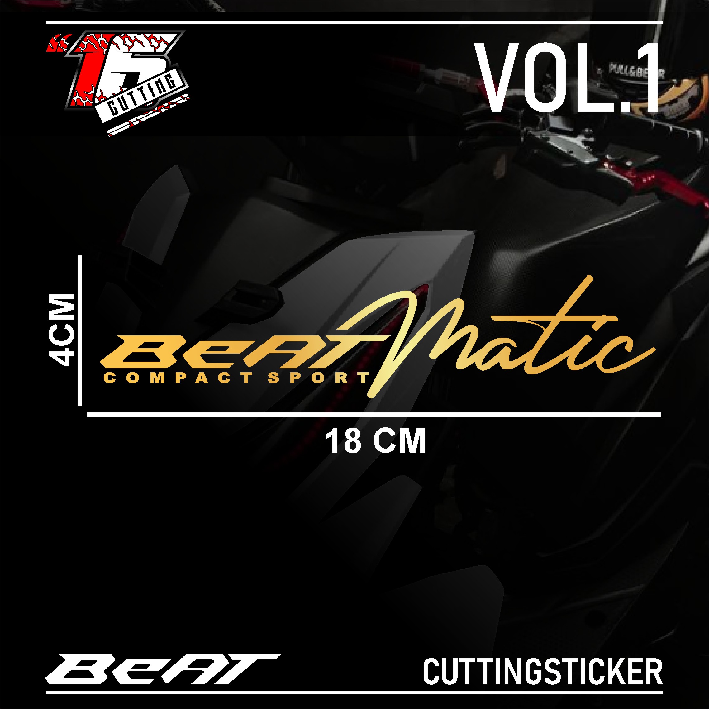 Cutting Sticker BEAT - Stiker Lis Variasi Motor Honda BEAT Street ...