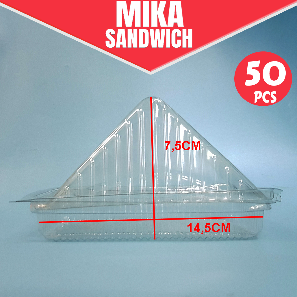 Mika Segitiga Sandwich Tebal / Mika Roti Tawar / Mika Makanan Ringan ...