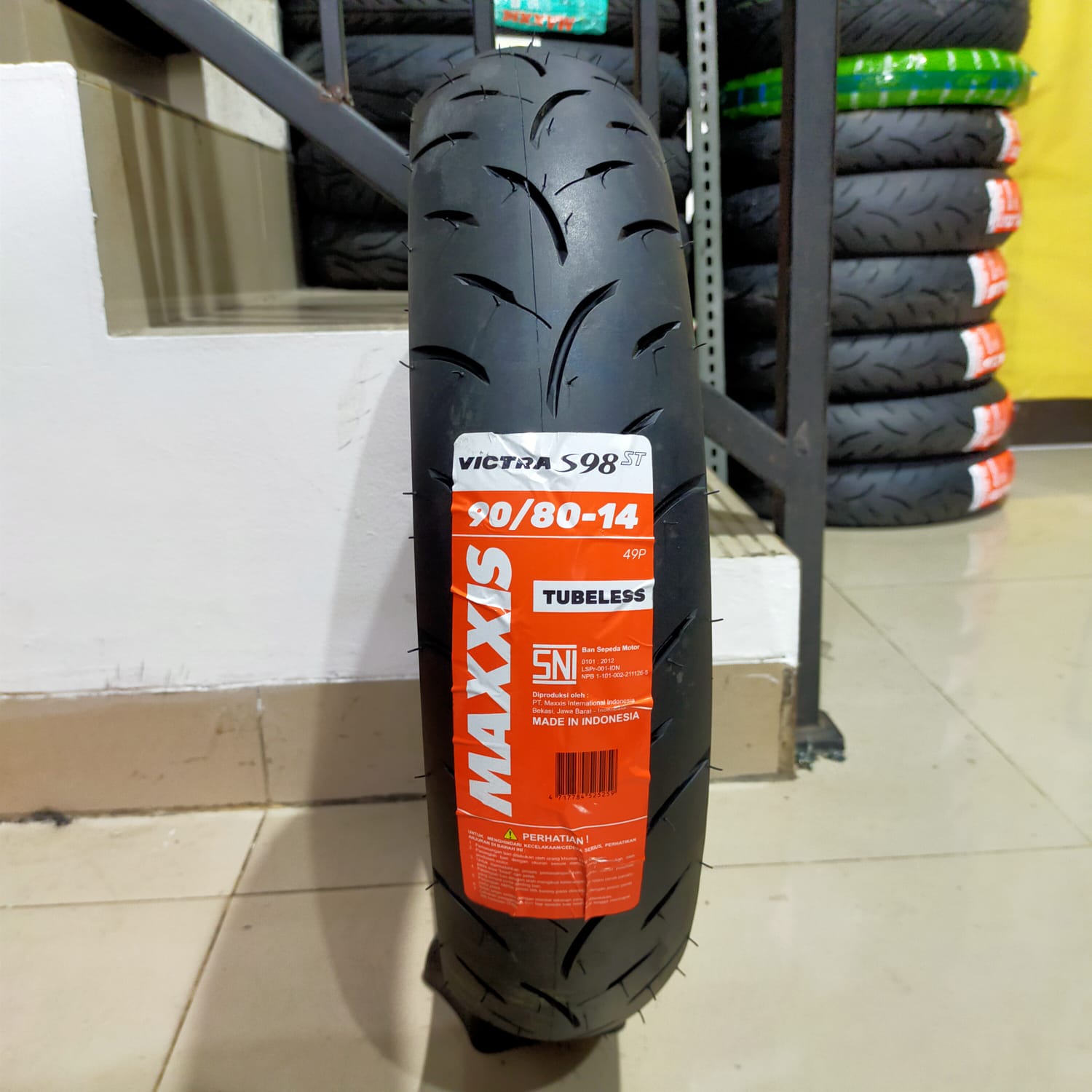 MAXXIS VICTRA 90/80-14 Ban Motor Soft Compound Ring 14 Matic Tubeless ...