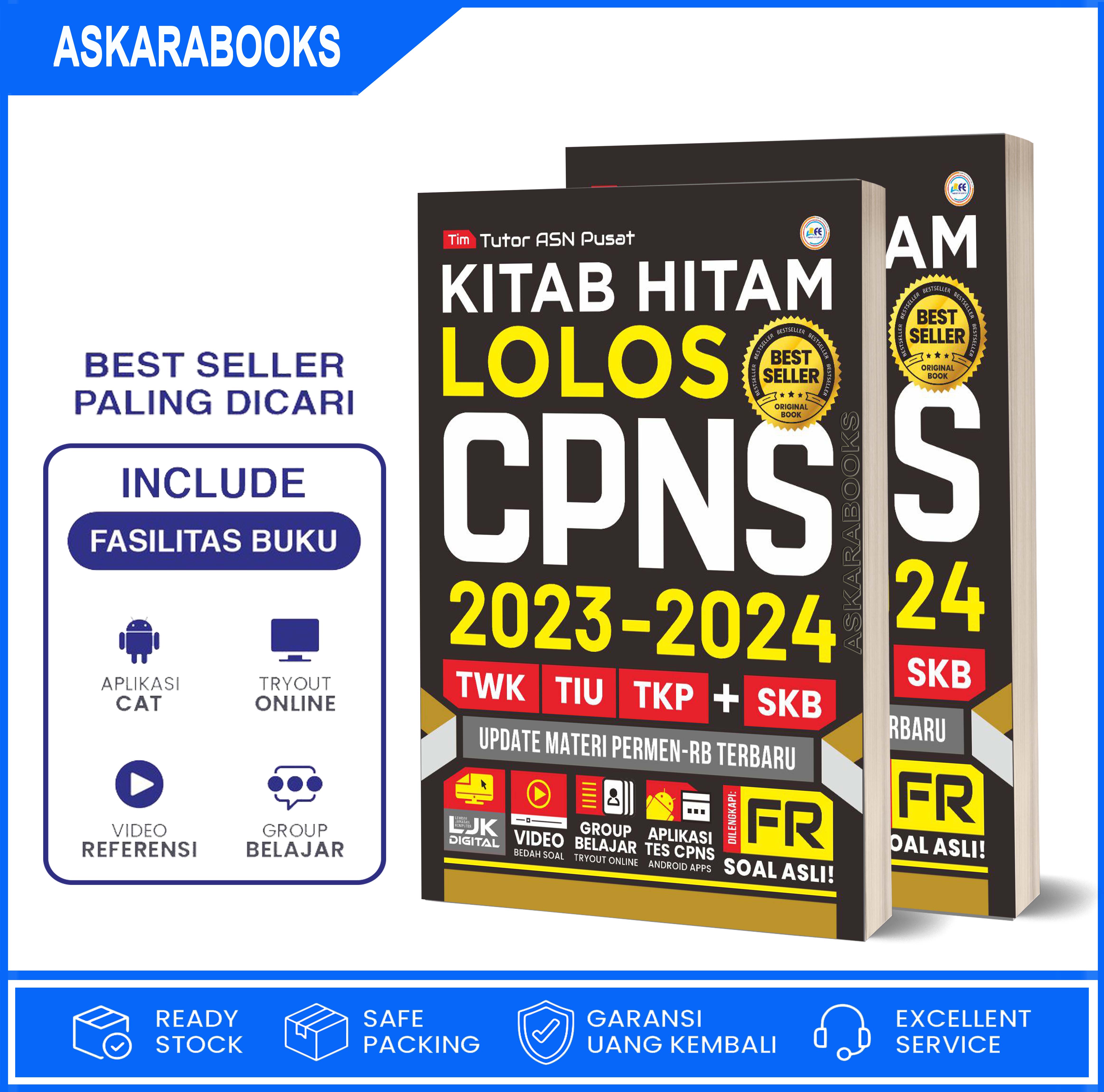 Buku CPNS 2023-2024 Kitab Hitam Lolos Tes Masuk CPNS ASN Update Materi ...