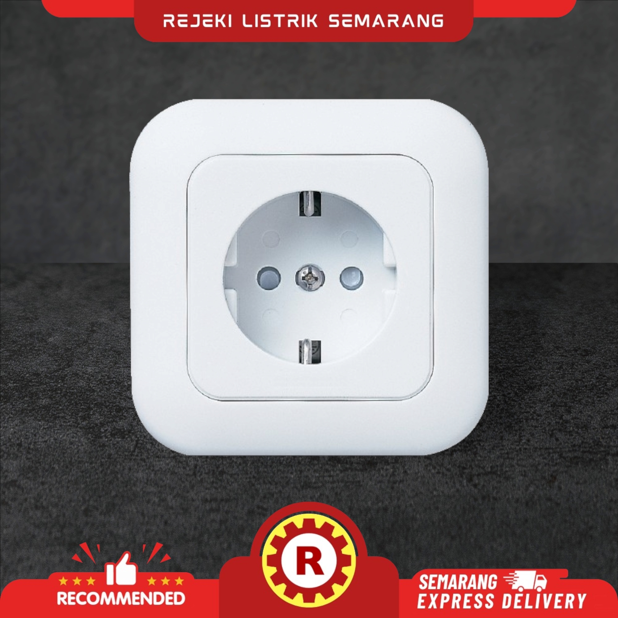 STOP KONTAK LISTRIK PANASONIC 1 GANG IB PUTIH CP & NON CP, DENGAN DAN ...