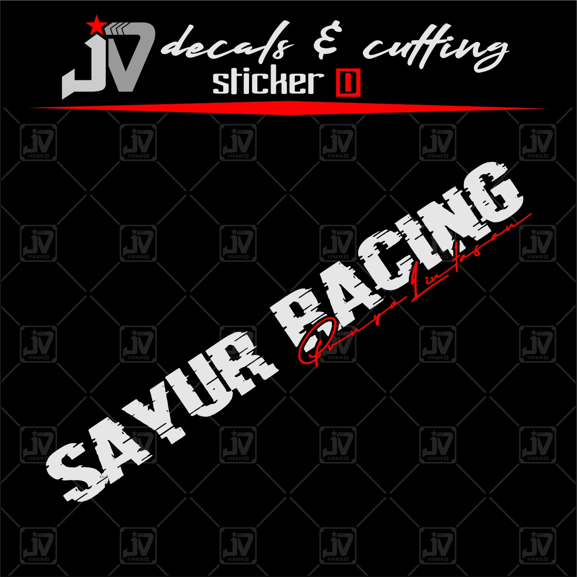 sticker sayur racing cutting sticker mobil | Lazada Indonesia