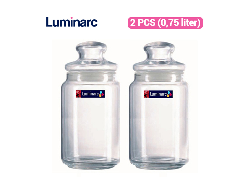 Luminarc Toples Rondo Jar 0.75 Liter / 2 pcs | Lazada Indonesia