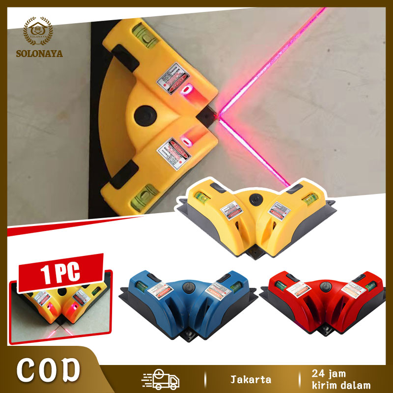 Square Laser Line LV-01 Laser Level Alat Ukur Siku Kelurusan Lantai ...