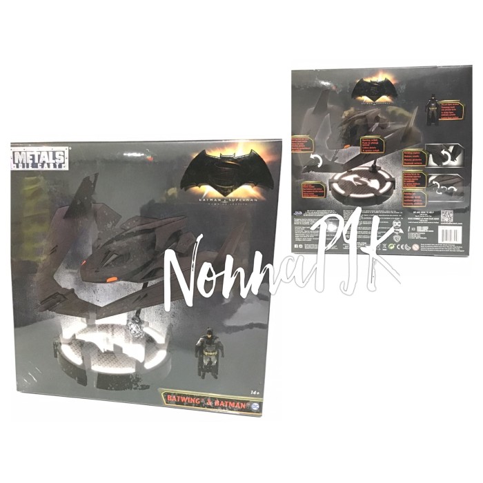 NEW 1:32 JADA METALS BATMAN V SUPERMAN BATWING LIGHT UP DISPLAY STAND ...