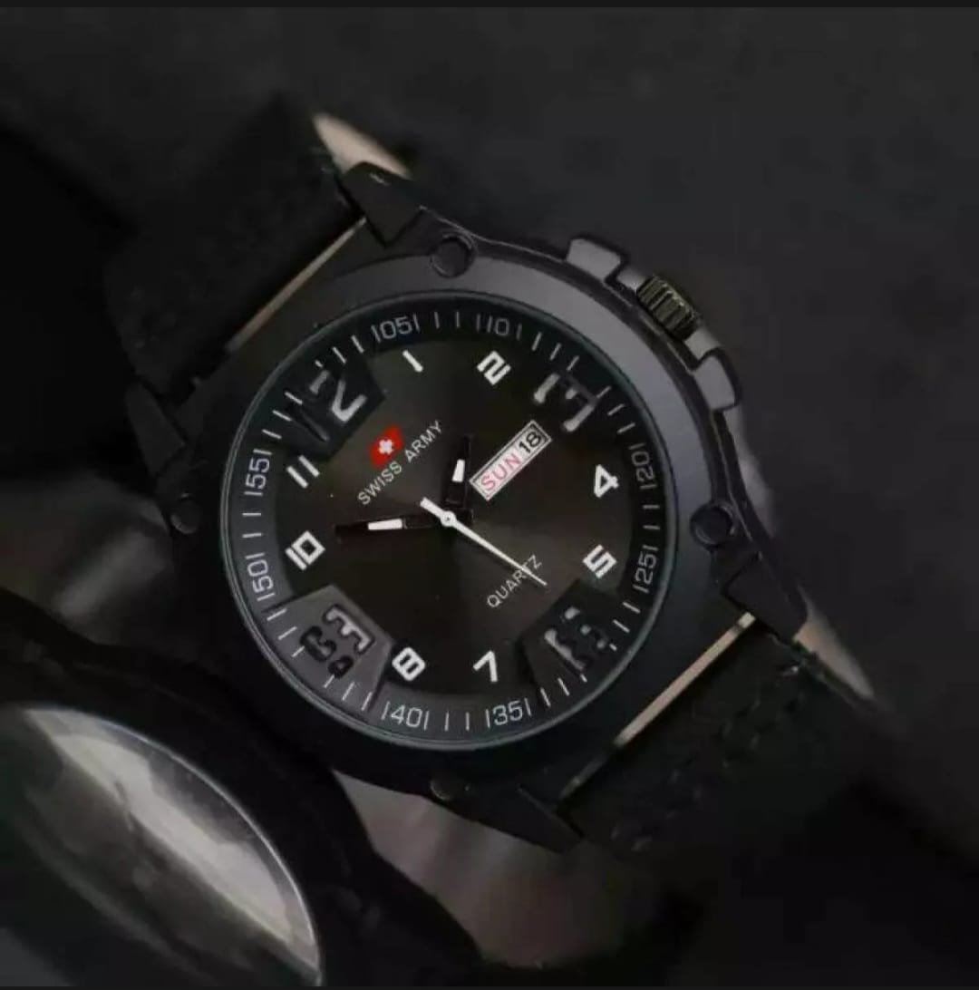 BEST SELLER!! JAM TANGAN PRIA SWISS ARMY LU100 SEMPREM SY2417 READY ...