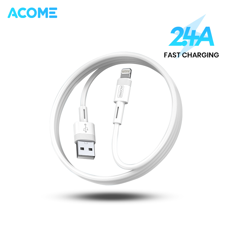 Acome Data Cable Micro-USB Type C Lightning Fast Charging 2.4A 100cm ...
