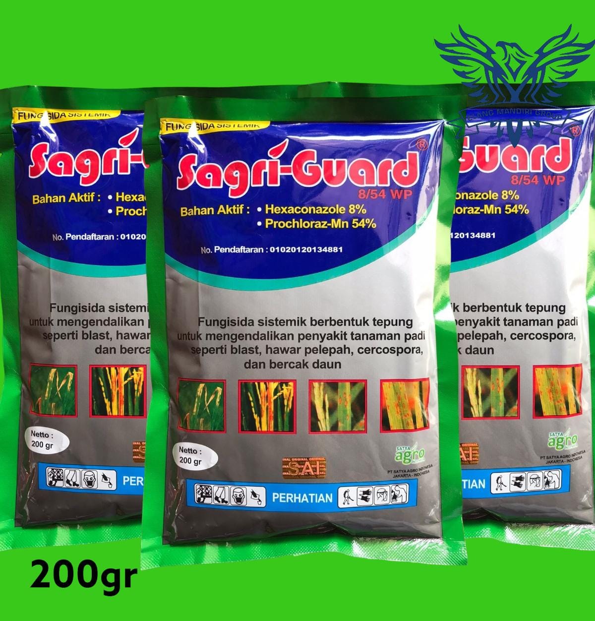 SAGRI GUARD 8/54 WP 200gr Heksakonazol (hexaconazol) 8 % Prokloraz ...