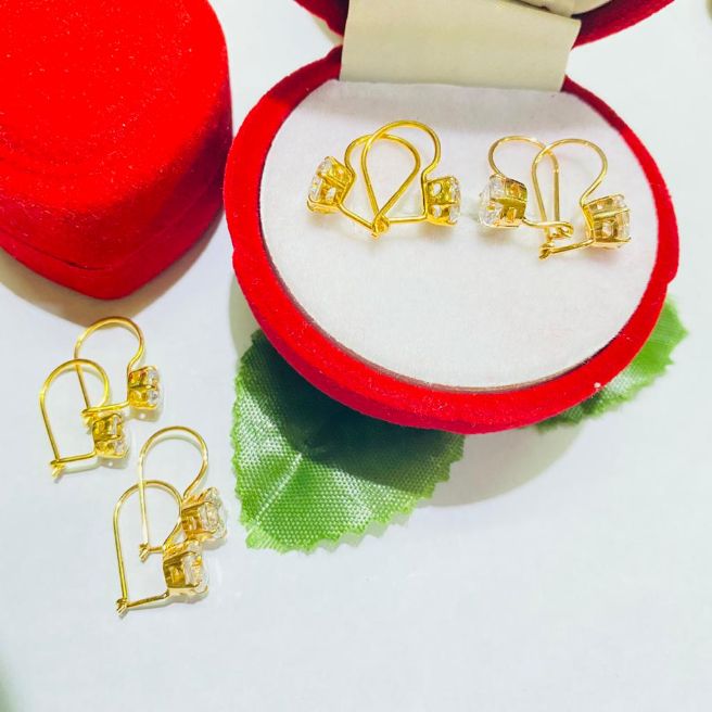 Anting Desy, Perak 925, Sepuh emas Rosegold | Lazada Indonesia