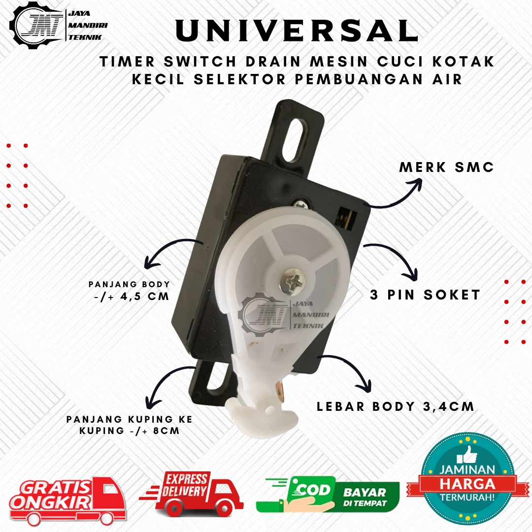 TIMER SWITCH DRAIN MESIN CUCI KOTAK KECIL SELEKTOR PEMBUANGAN AIR ...
