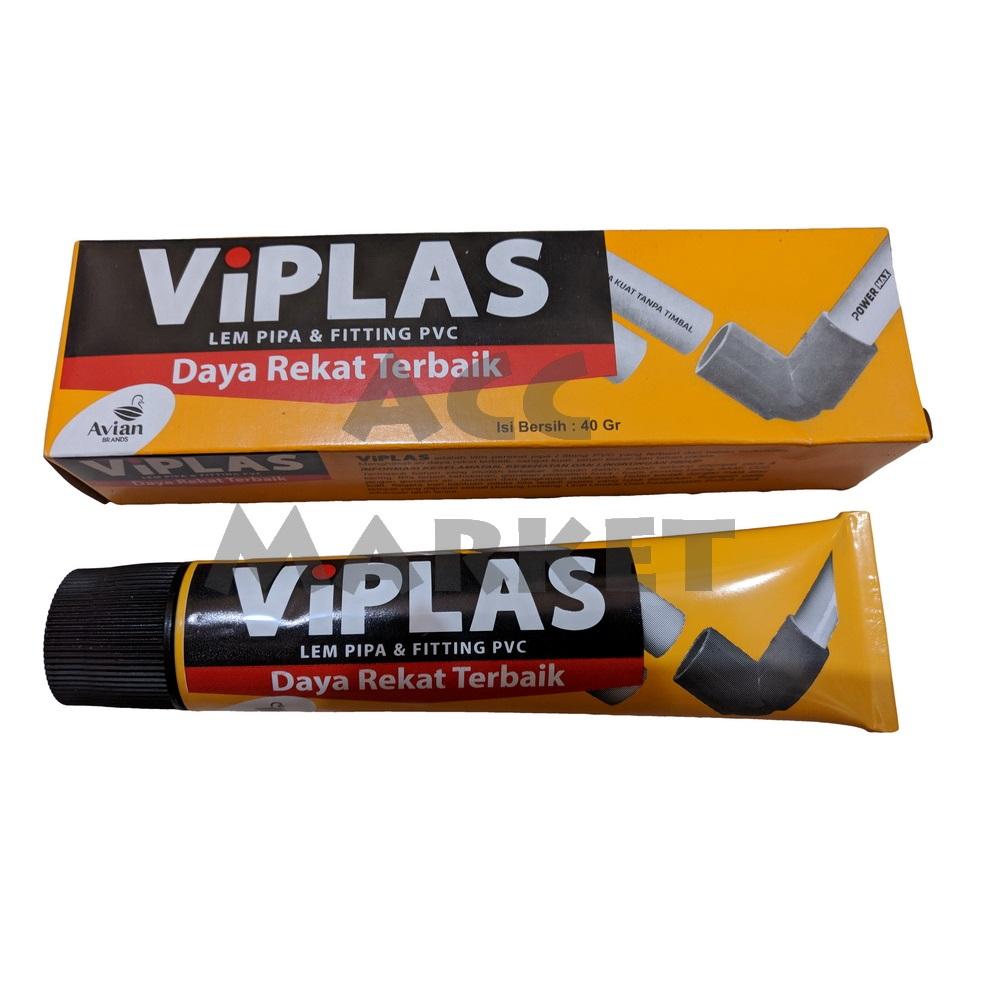 Lem Pipa PVC VIPLAS 40 Gram Avian Fitting Pralon Peralon | Lazada Indonesia