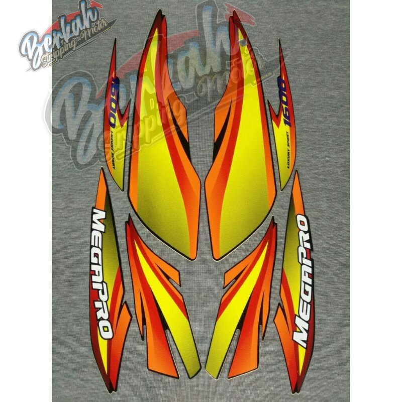 sticker striping lis bodi list les body honda mega pro lama mega pro ...