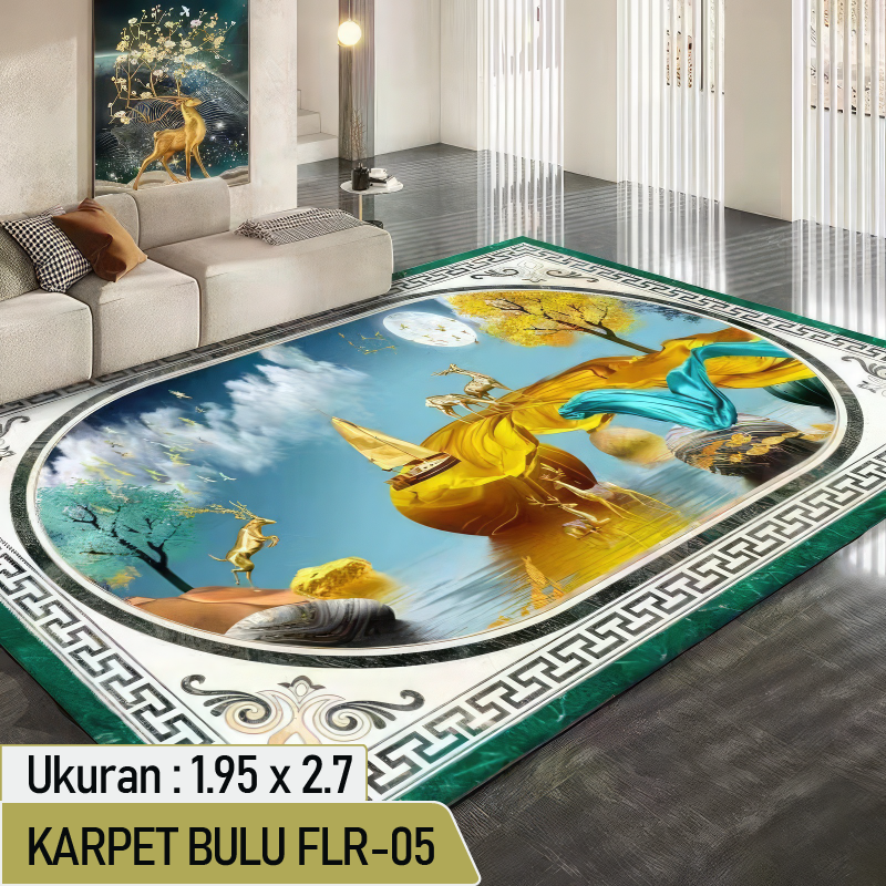 Karpet Bulu Rasfur Ukuran 270cm X 195cm - Karpet Lantai Bulu Tipis Alas ...