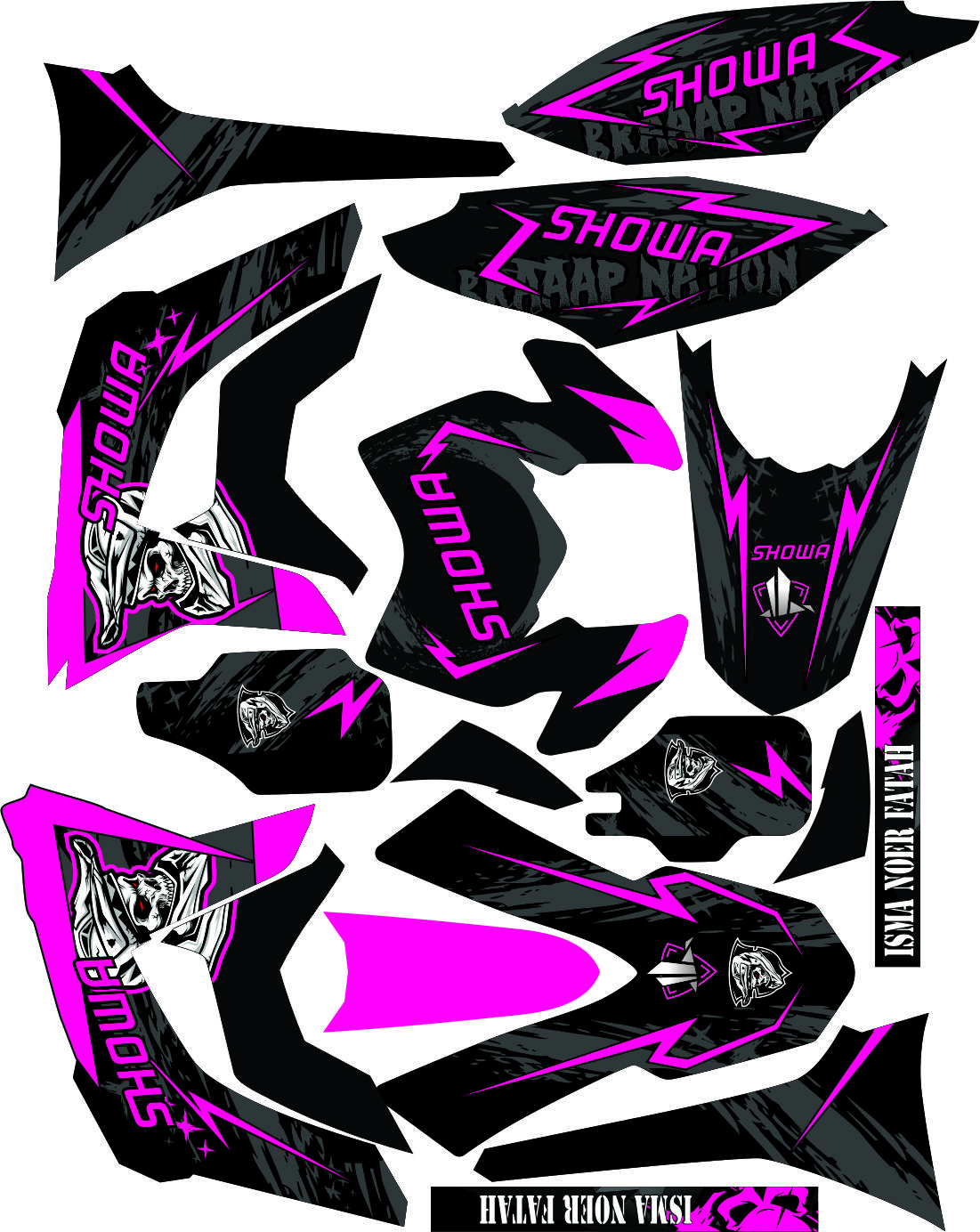 CRF PINK Showa | Lazada Indonesia