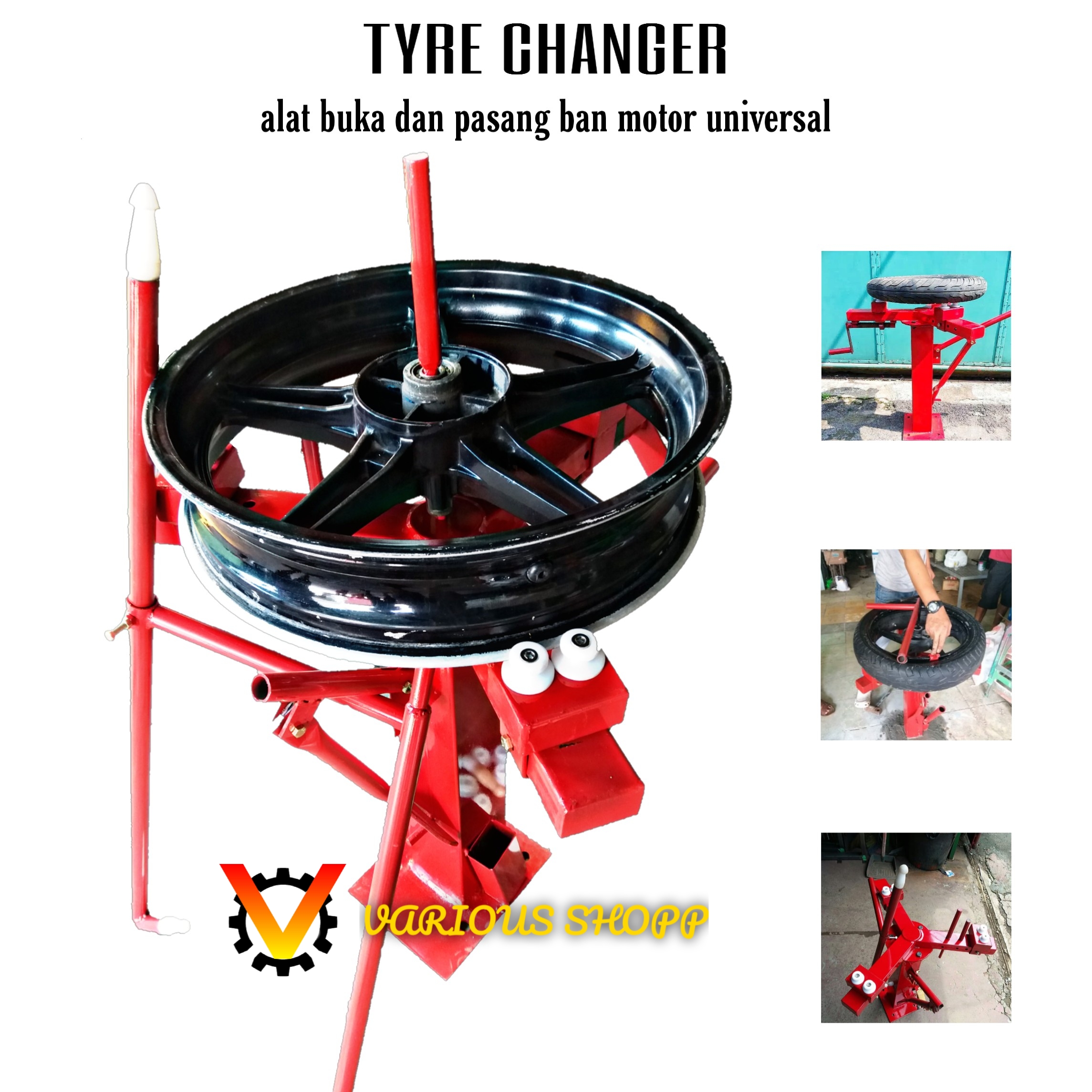 Tire Changer Alat buka pasang ban motor uiversal Tyre changer | Lazada ...