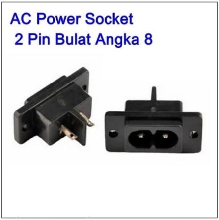 Soket AC angka 8 Standar Power Outlet Socket Switch Colokan Listrik | Lazada Indonesia