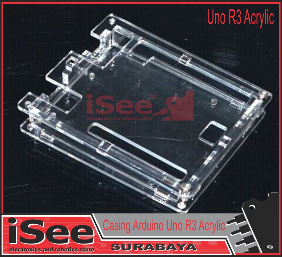 Casing Arduino Uno R3 Acrylic Plastic Case Lazada Indonesia