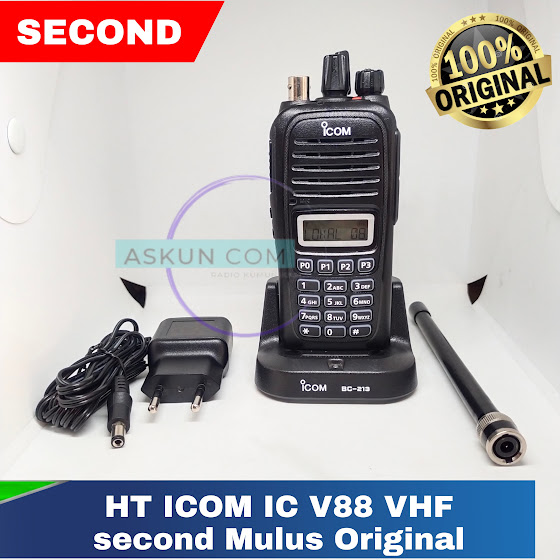HT ICOM IC V88 VHF 136-174 Mhz Second Original | Lazada Indonesia