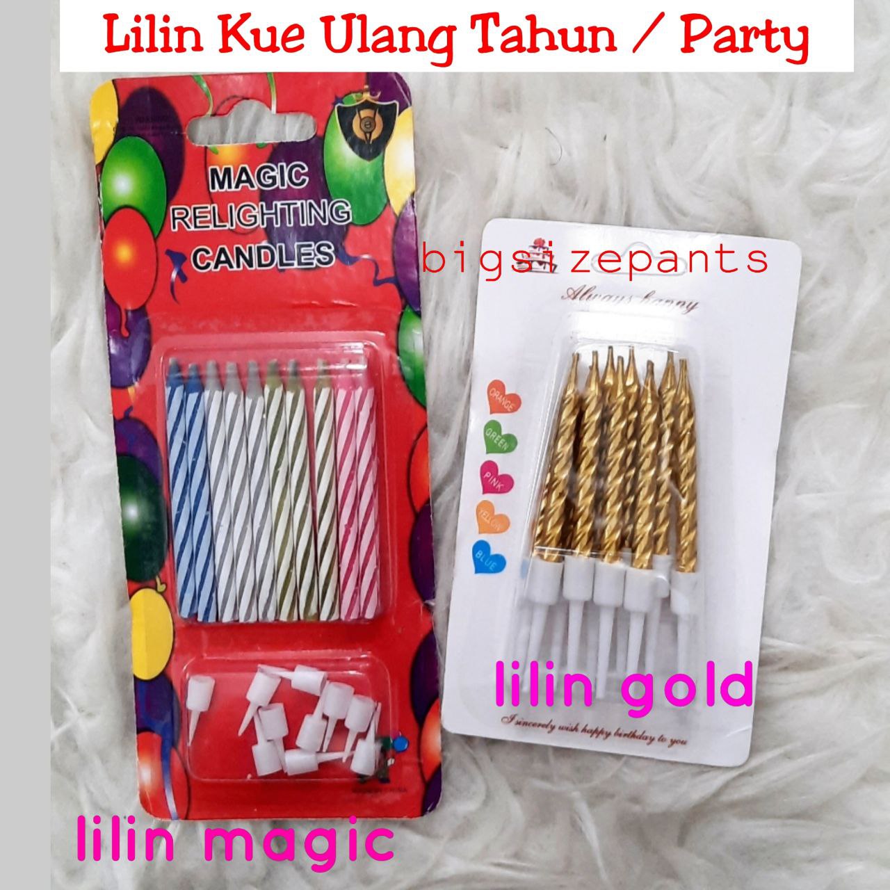 LILIN ULANG TAHUN ULIR STRIP MAGIC /LILIN BIRTHDAY MEWAH/LILIN MAGIC ...