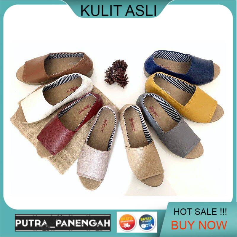 Sandal Sepatu Kulit Garut Wanita Spatu Sendal Cewe Cewek Perempuan ...