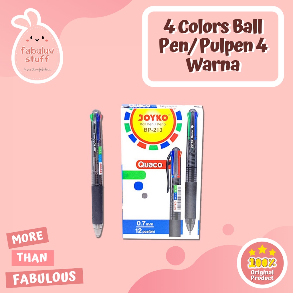 ATK ~ Pulpen 4 in 1 / Empat Warna dalam 1 Pulpen | Lazada Indonesia